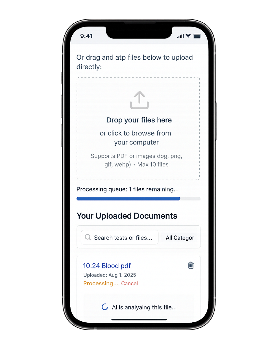 myHealthApp - AI-Powered Health Insights
